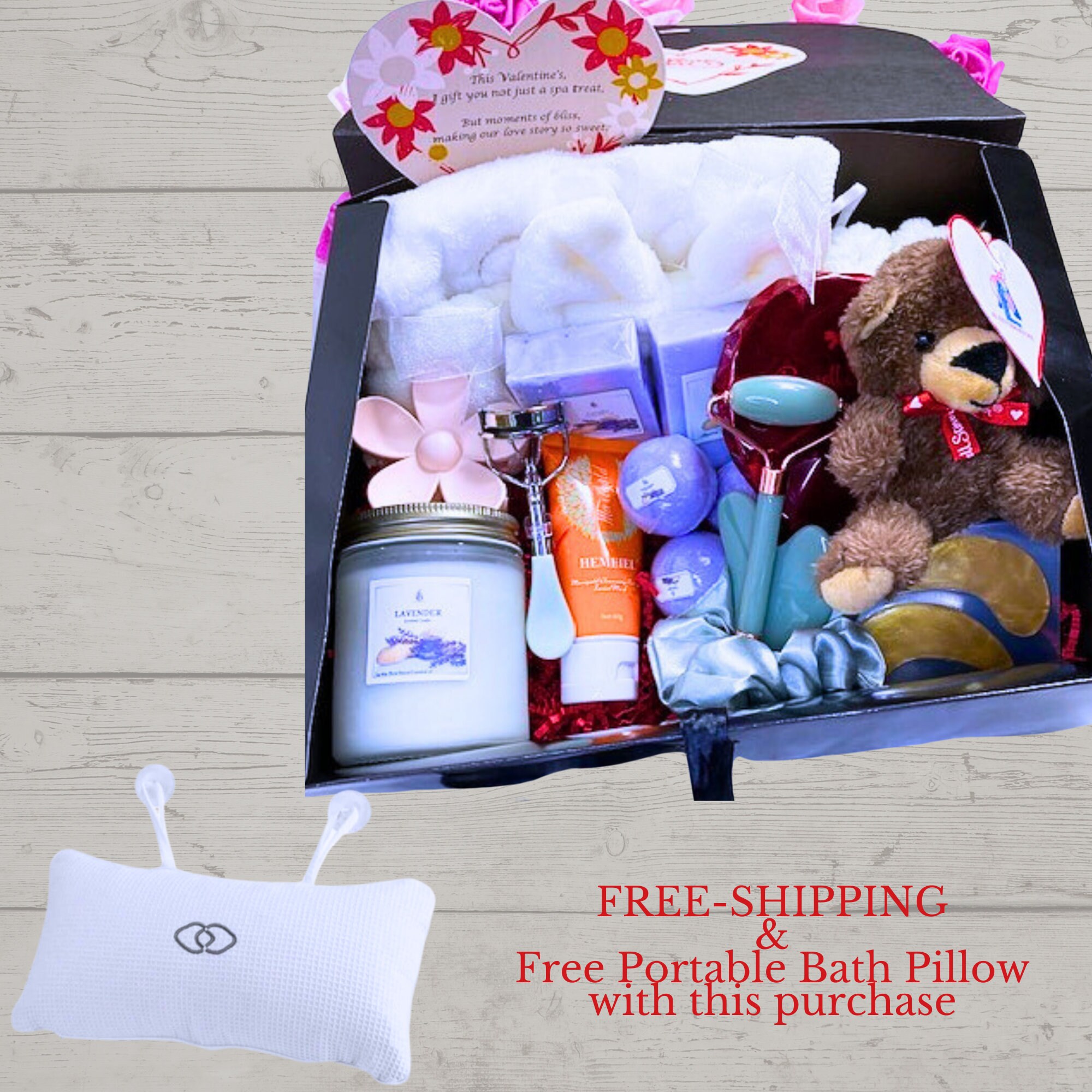 Spa Essentials Gift Set With a Touch of Romance Valentine's Day Pamper ...