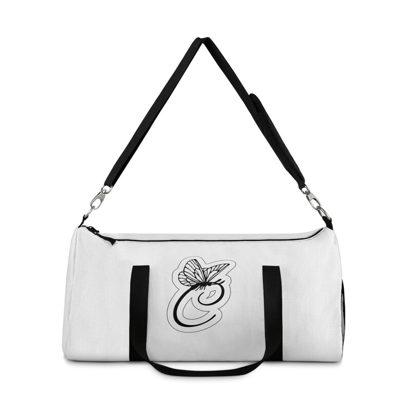 Initials and Butterflies Custom Gym Duffel for Men Custom-made ...