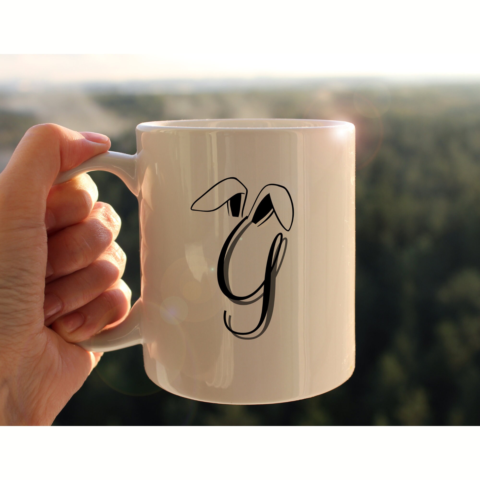 Cricut Bunny Monogram Script Font Vector Graphics for Monogramming ...