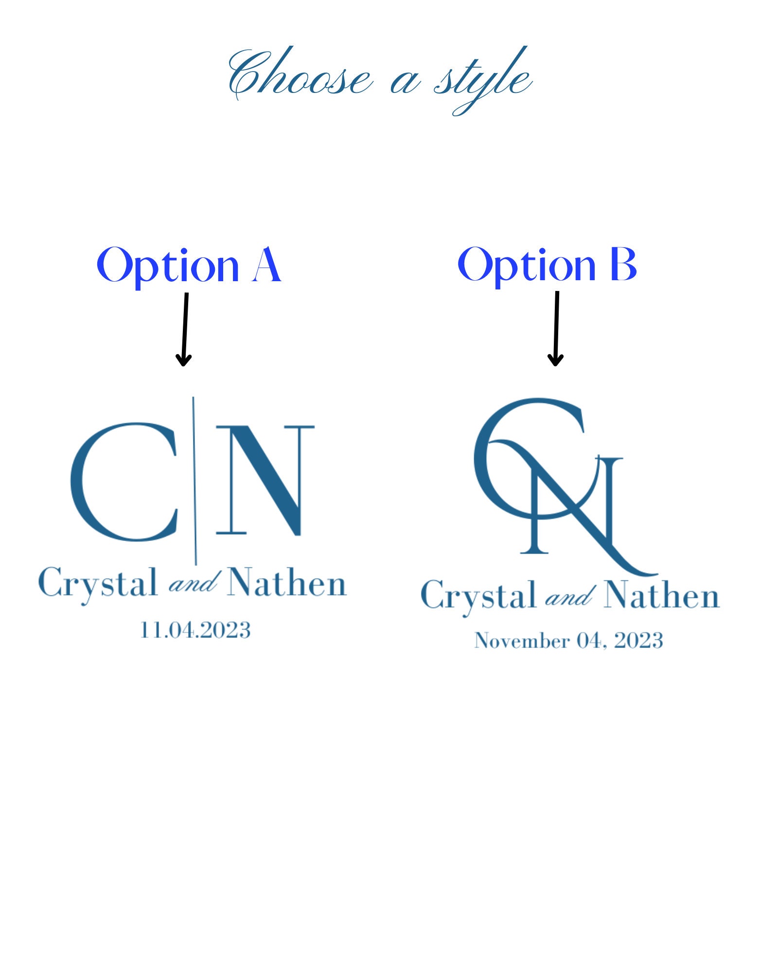 Minimalist Personalized Wedding Dance Floor Logo Monogram Design ...