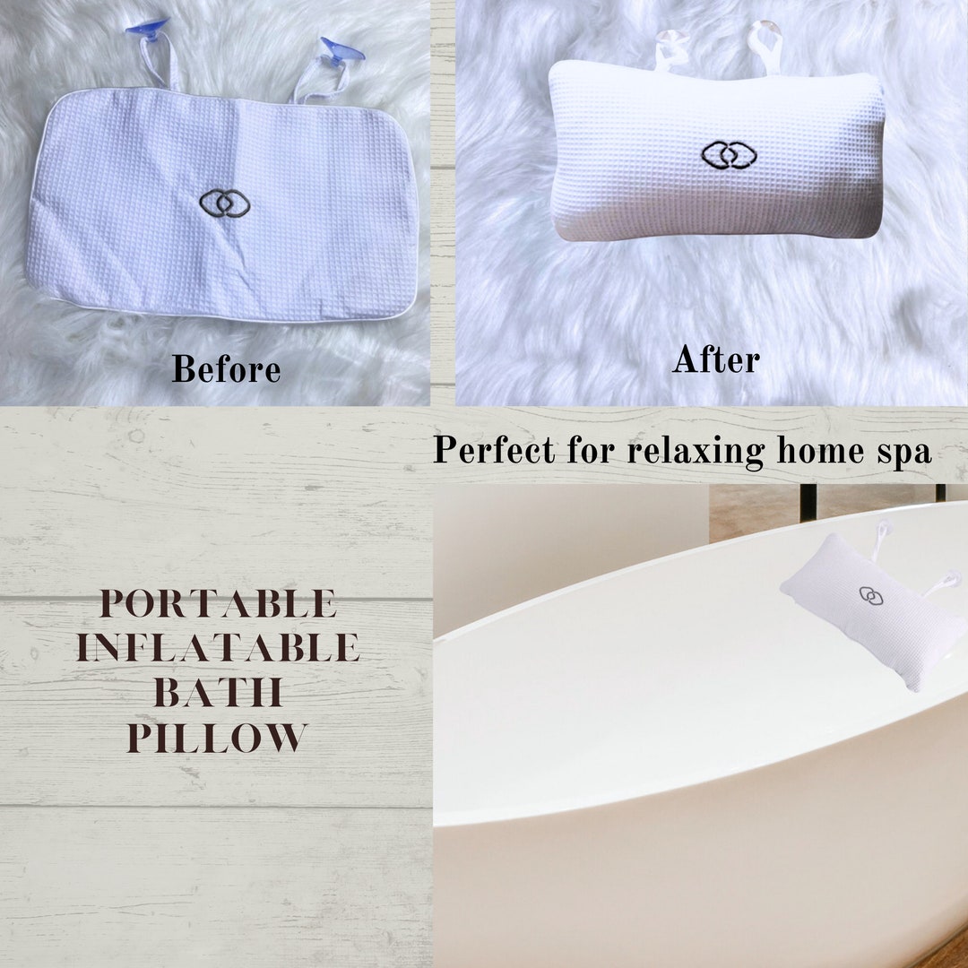 Blow-up Pillow for a Soothing Home Spa Experience Inflatable Spa Pillow ...