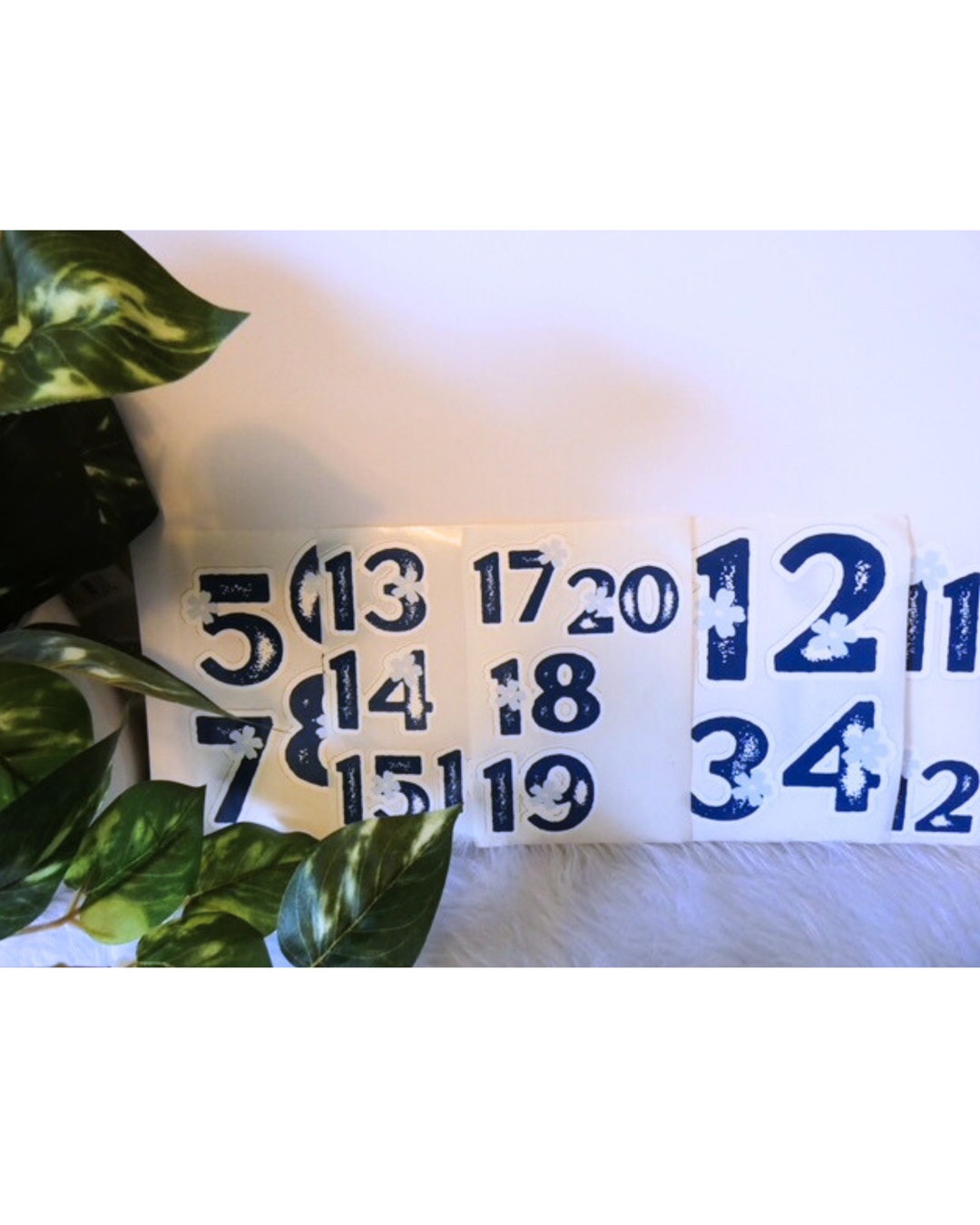 Print and Cut Floral Numbers Educational SVG for Nursery Educational ...