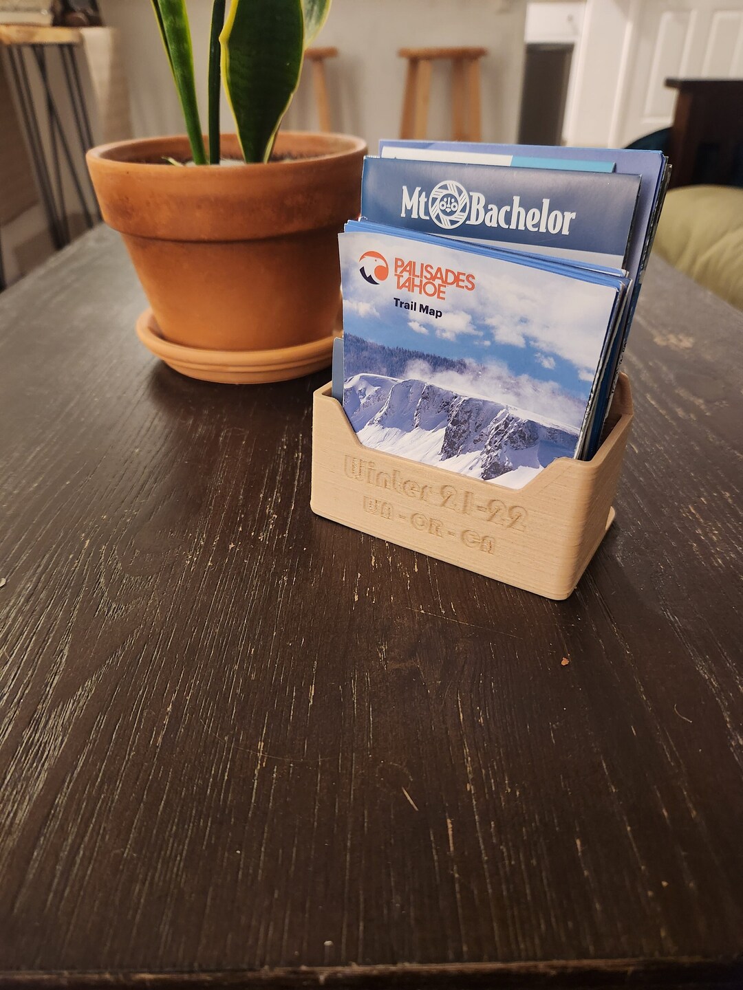 Custom Trail Map Holder 3D Printed With Wood Fill Plant Based PLA ...