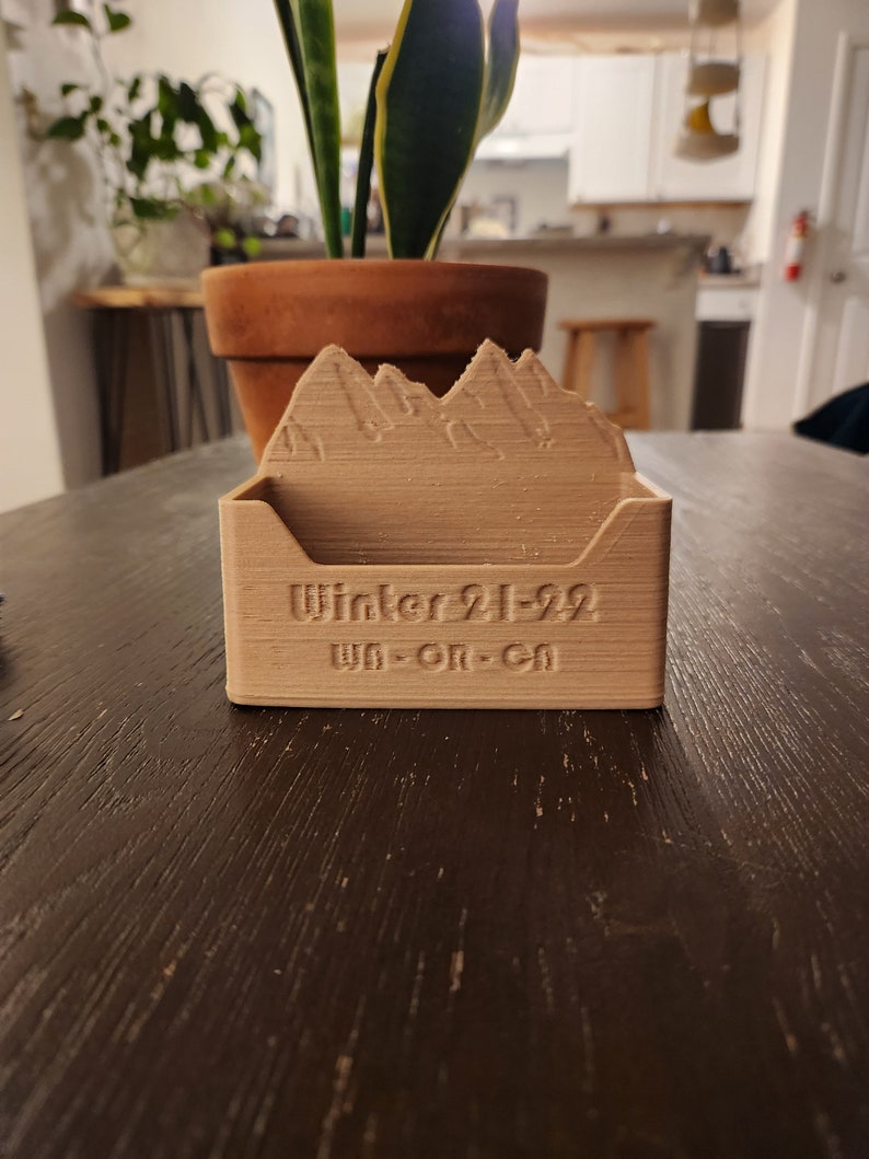 Custom Trail Map Holder 3D Printed With Wood Fill Plant Based PLA ...