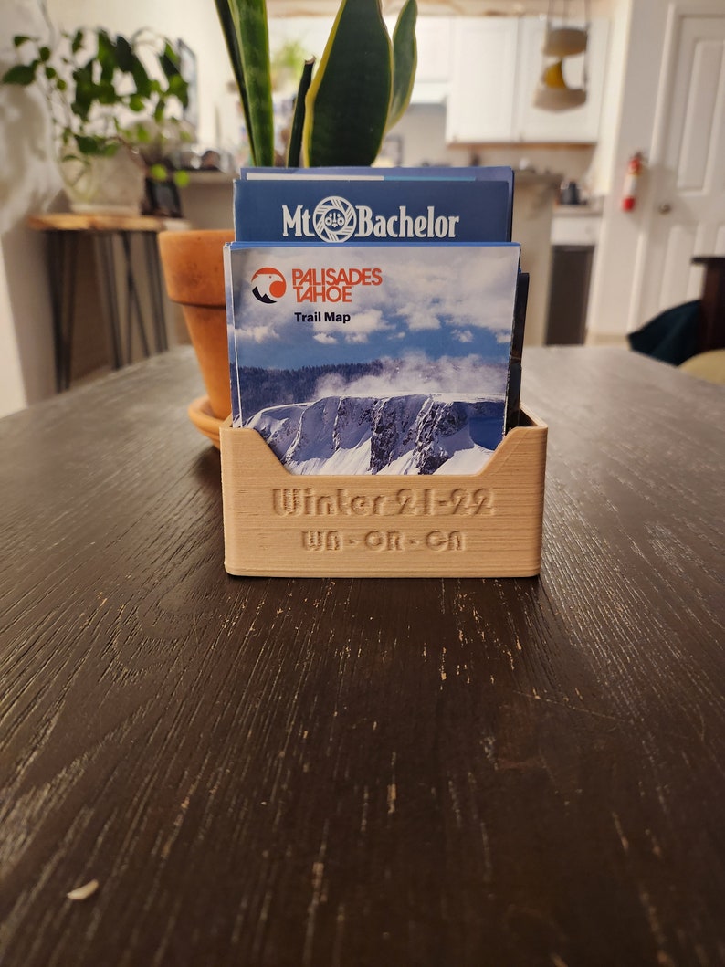 Custom Trail Map Holder 3D Printed With Wood Fill Plant Based PLA ...