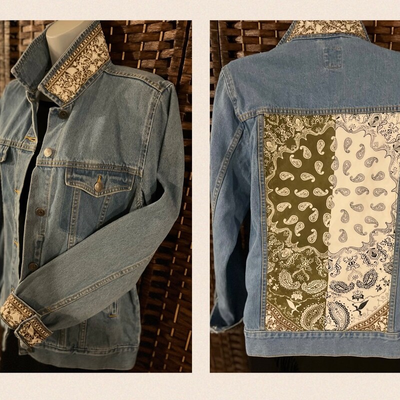 Embellished Denim Jacket - Etsy
