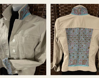 LRG Upcycled Women's Embellished Denim Jacket - Etsy