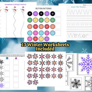 Winter Activities for Preschool/5-day Lesson Plan With Crafts, Literacy ...