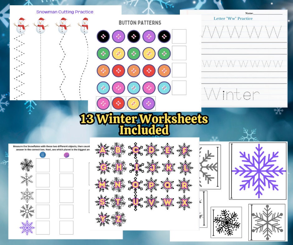Winter Season Preschool Curriculum - Etsy