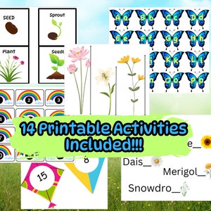 Spring Lesson Plan for Preschool/flower, Weather, and Garden Theme ...