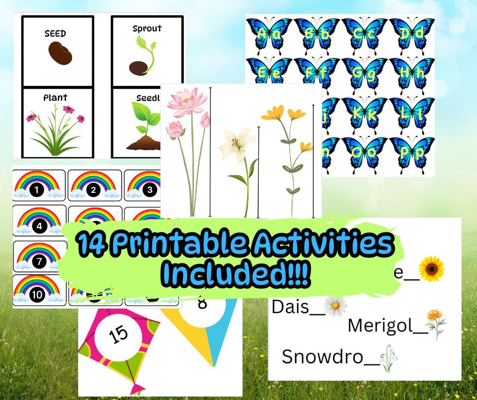 Spring Lesson Plan for Preschool/flower, Weather, and Garden Theme ...