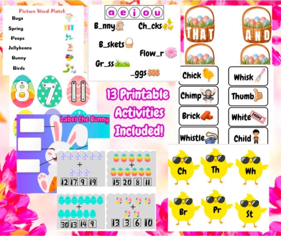 April Lesson Plan Themes for Preschool Activities - Etsy