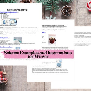 Winter Activities for Preschool/5-day Lesson Plan With Crafts, Literacy ...