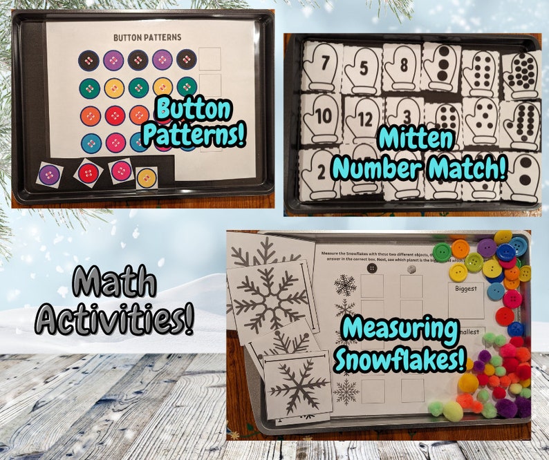 Winter Activities for Preschool/5-day Lesson Plan With Crafts, Literacy ...