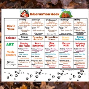 Hibernation of Winter Animals! Educational Activities All About ...