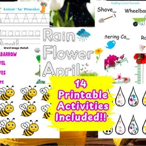 April Lesson Plan Themes for Preschool Activities - Etsy