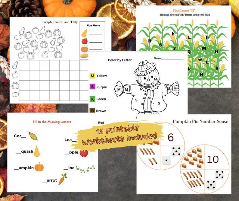 Harvest Week! Full Week Lesson Plan for Preschool and Kindergarten - Etsy