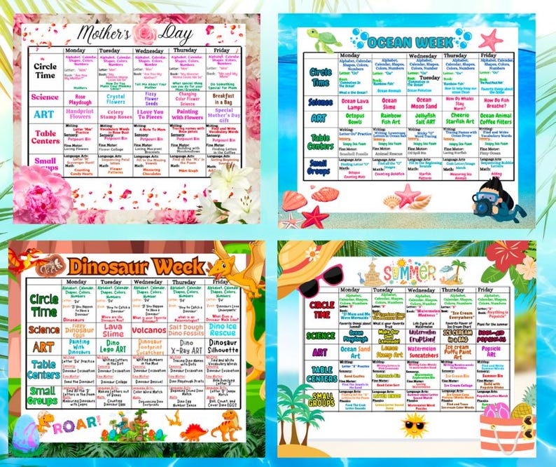 May Preschool Themed Lessons Hands-on Activities With Printable ...