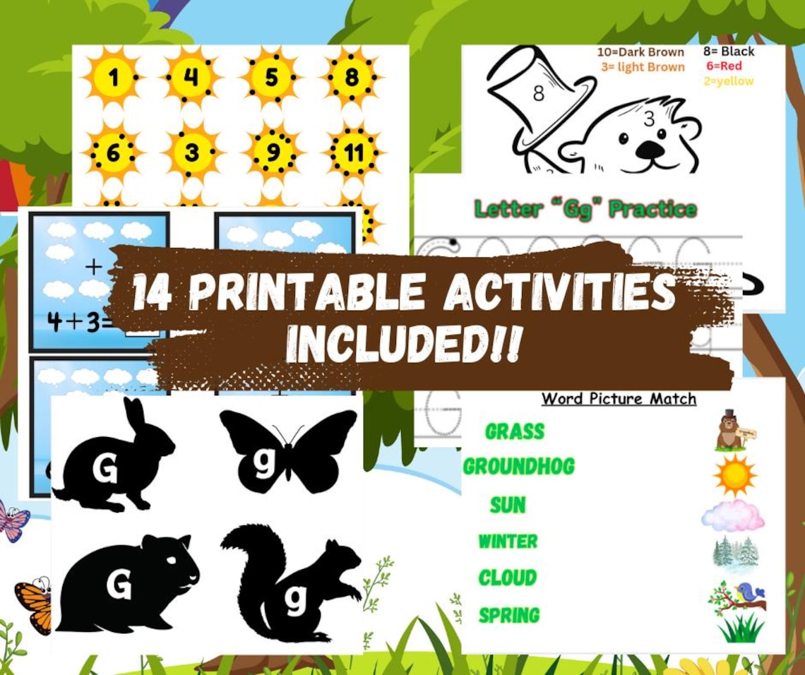 Groundhog Day Preschool Lesson Plan/groundhog Week Activities and ...