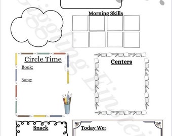 Daily Weather Report for Preschool Kindergarten and Homeschool - Etsy