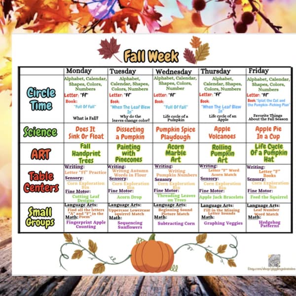 Preschool Curriculum - Etsy