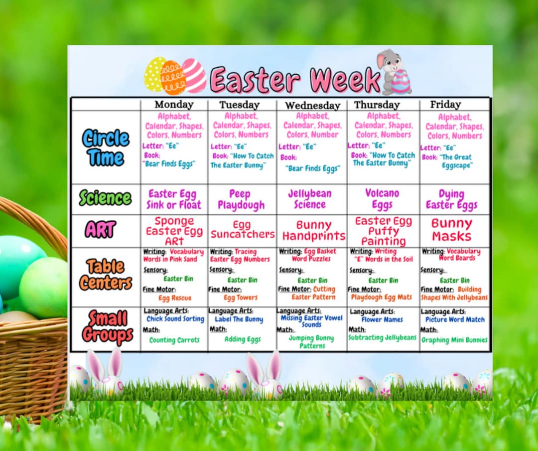 Easter!!! Educational Lesson Plan All About Easter! - Etsy