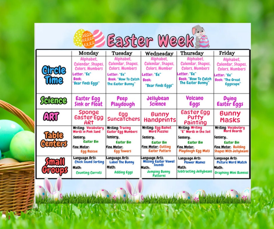 Easter!!! Educational Lesson Plan All About Easter! - Etsy