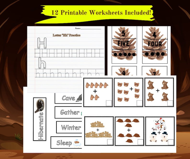 Hibernation of Winter Animals! Educational Activities All About ...