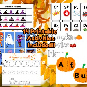 October Lesson Plan Printable/educational Activities/preschool Autumn ...