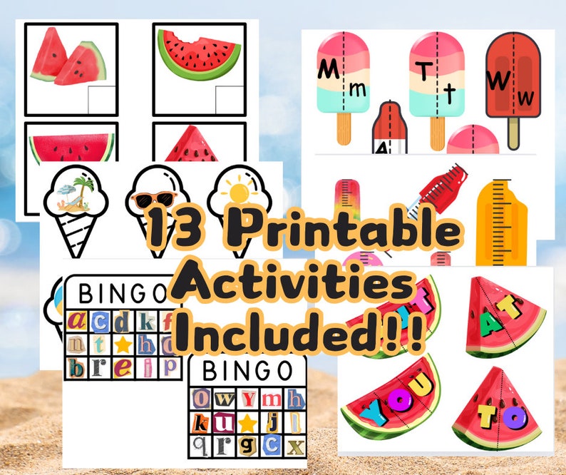 Summer Lesson Plan Preschool Activities Teacher and Homeschool Unit - Etsy