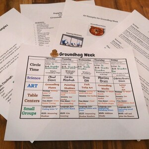 Groundhog Week Lesson Plan - Etsy