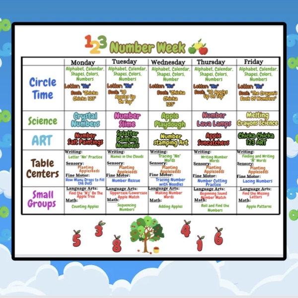 Toddler Lesson Plan - Etsy