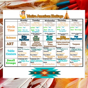 Native American Heritage Lesson Plan - Etsy