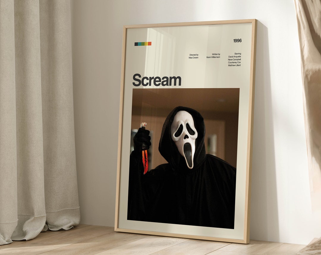 Scream Poster Print, Movie Poster Print, Scream Poster, Scream Movie ...