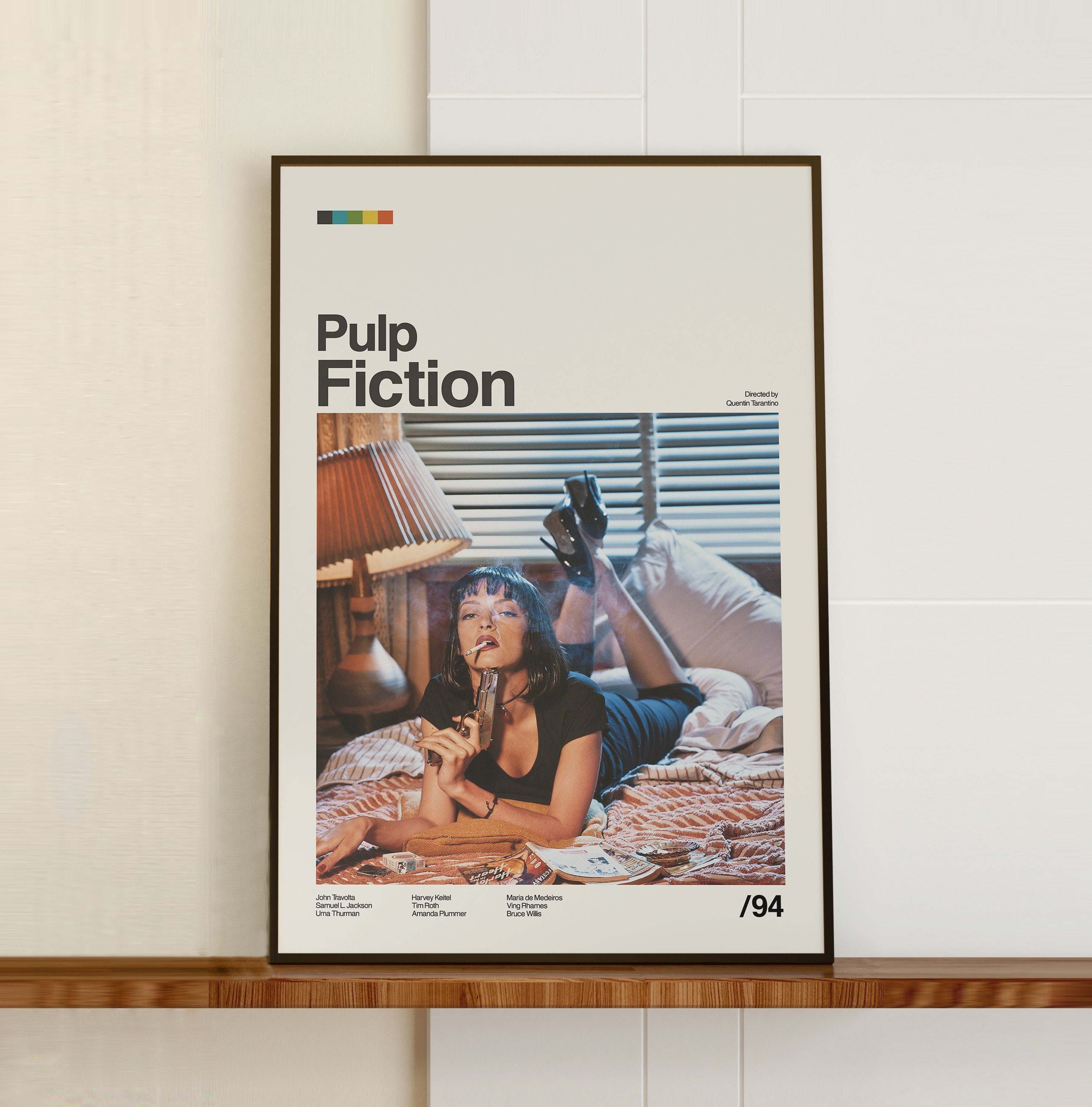 Pulp Fiction Poster Print, Movie Poster Print, Pulp Fiction Poster ...