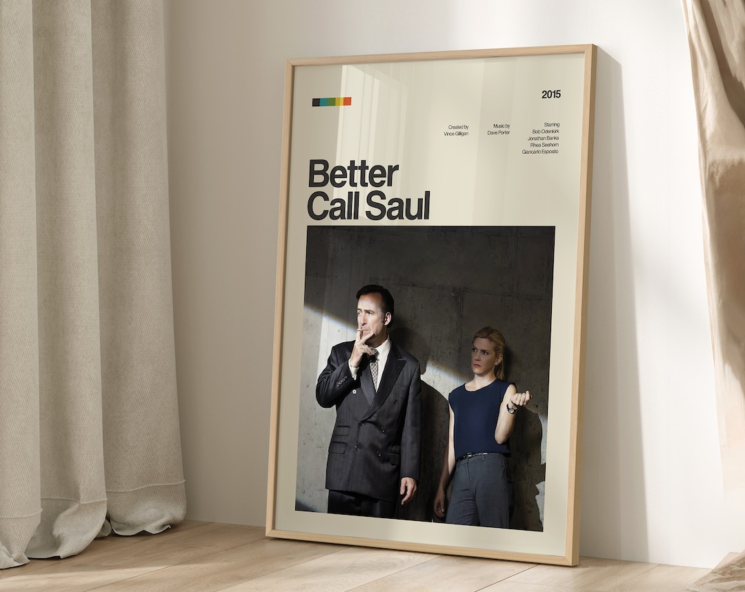 Better Call Saul Poster Print No:2, Tv Show Poster Print, Better Call ...