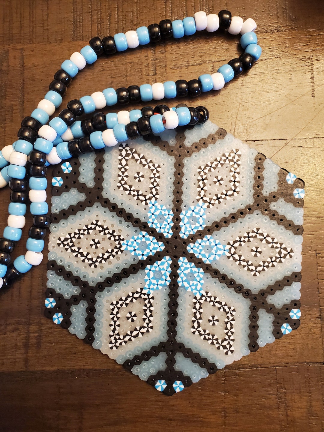 Snowflake Series Rave Kandi Perler - Etsy
