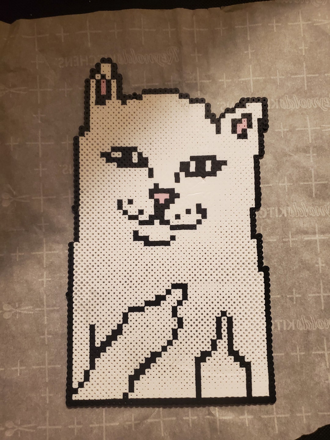 Original HUGE Rip and Dip Cat Kandi Rave Perler - Etsy