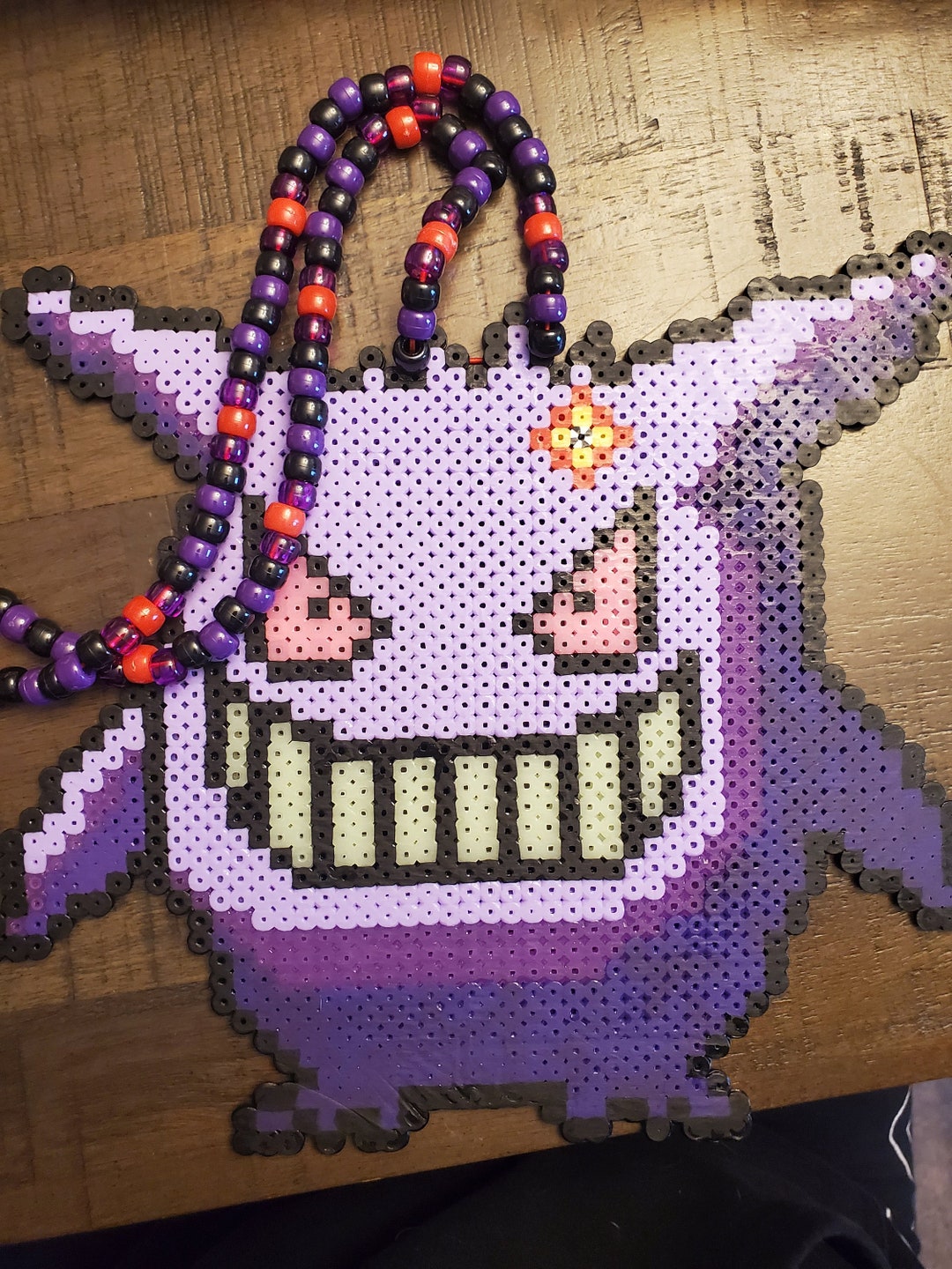 LARGE Gengar Perler Rave Kandi - Etsy