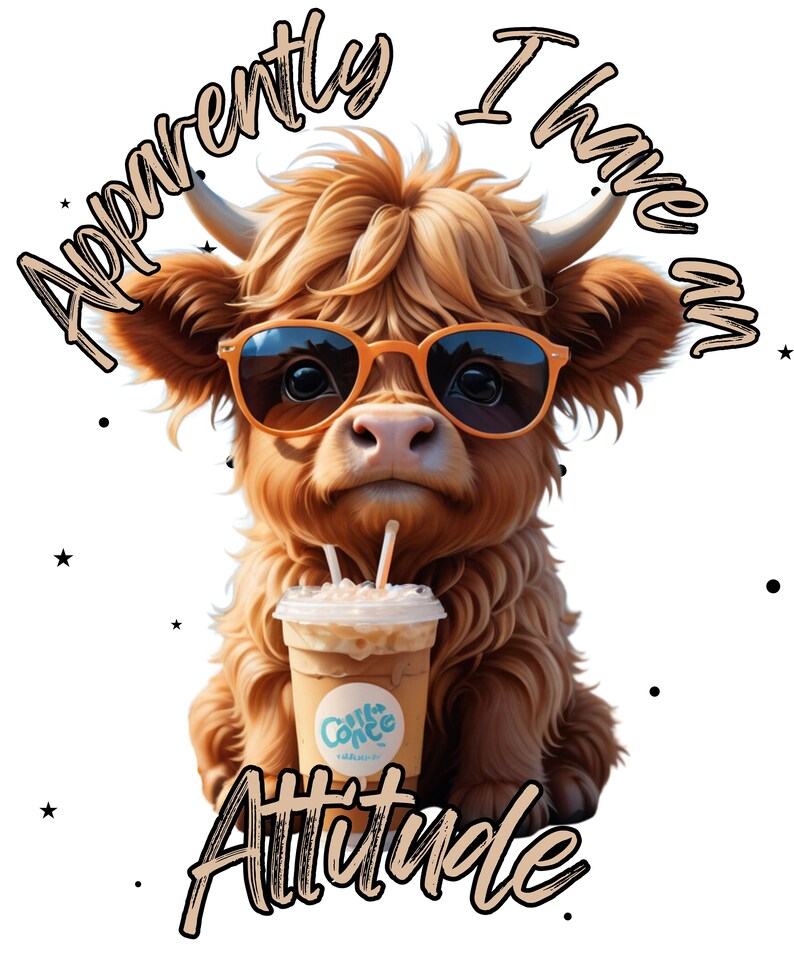 Apparently I Have an Attitude SVG PNG Sarcastic Snarky Western Cow Png ...