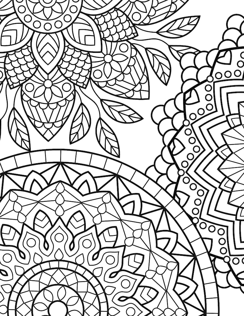 128 Adult Mandala Style Animal Coloring Pages - Etsy