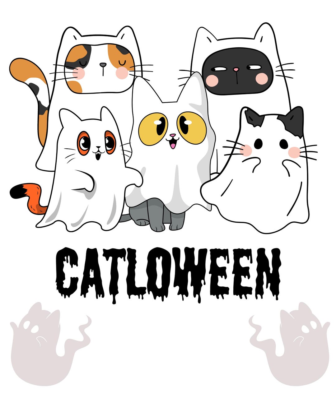 Catloween Png, Funny Halloween Png, Halloween Cat Png, Halloween Png ...