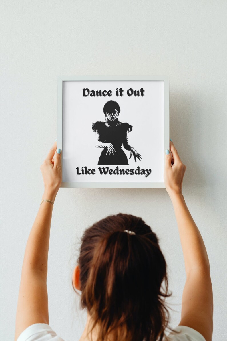 Wednesday Addams Dance Quote PNG File, Wednesday Addams Clip Art ...