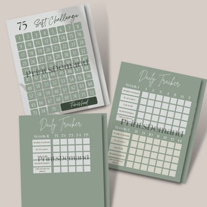 75 Soft Challenge Tracker, Editable GOODNOTES & Notability, 75 Soft ...