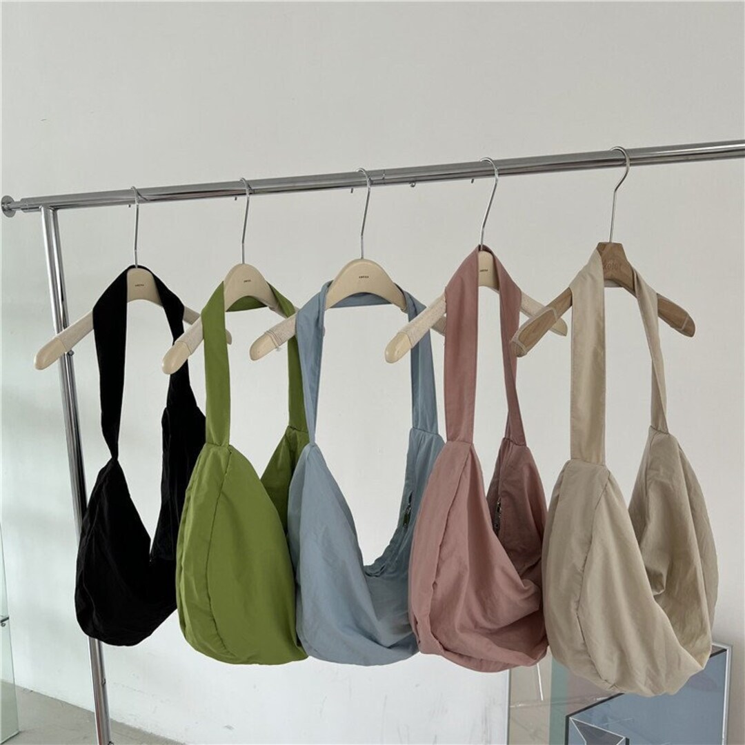 Buy Minimalist Nylon Slouchy Hobo Bag Women, Multiple Colors Hobo Bag ...