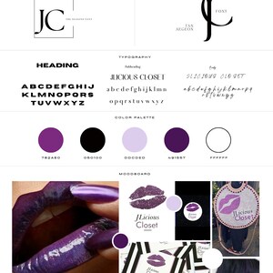 Purple Luxurious Unique Branding Business Starter Stationery Perfect ...