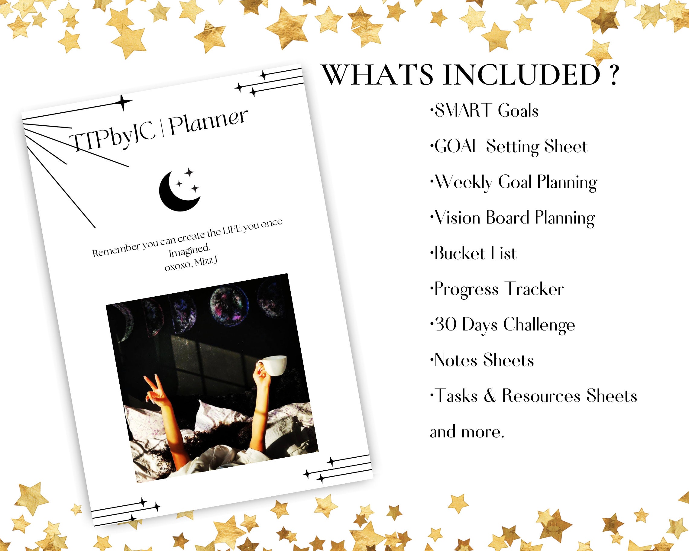 Goal Planner Bundle 2024 Smart & Easy 2 Track Daily Habit reflections ...