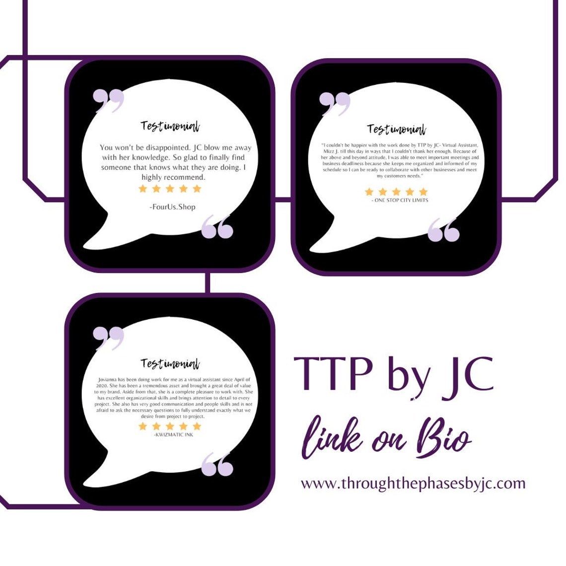 Testimonial Flyer Template 1 - Etsy