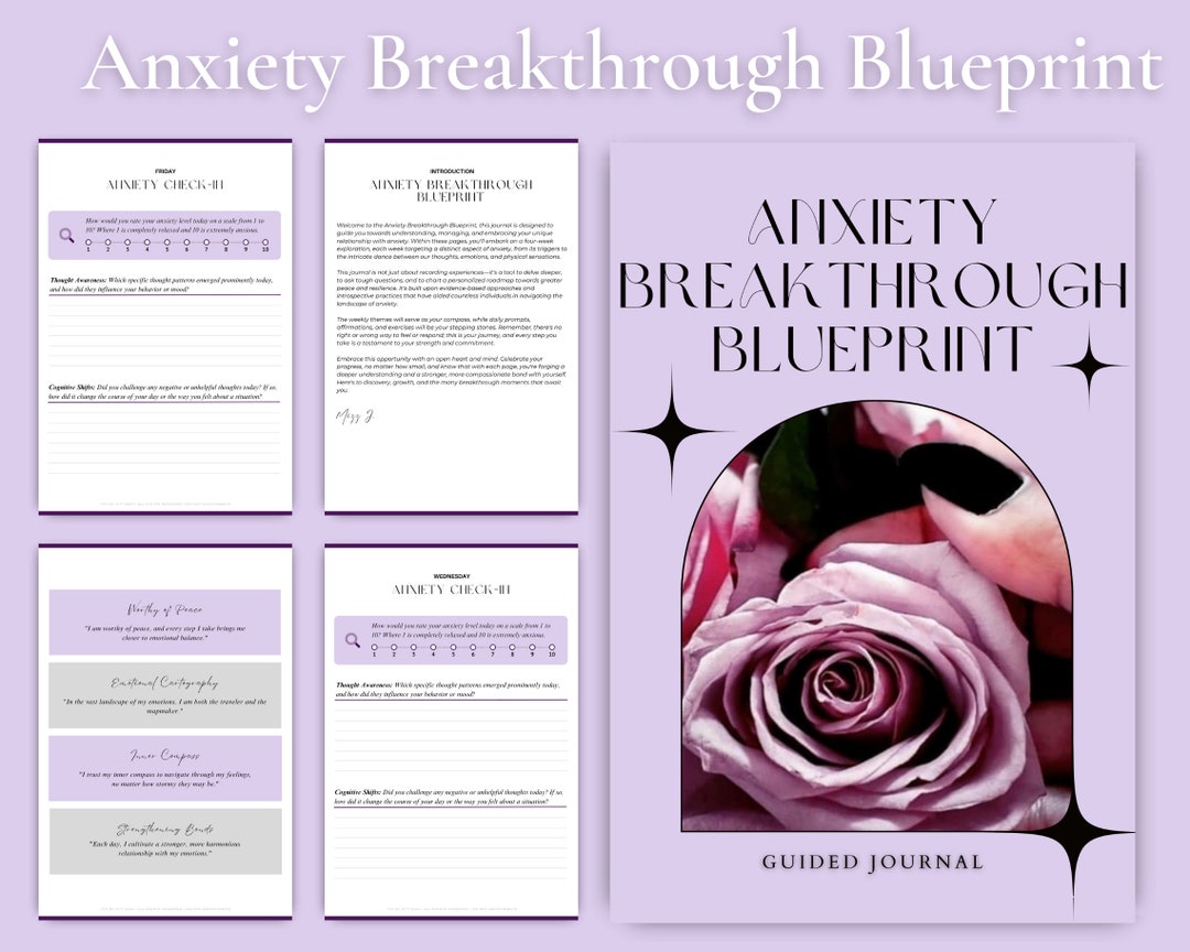 Anxiety Breakthrough Blueprint Journal| Unlocking Personal |wellness ...