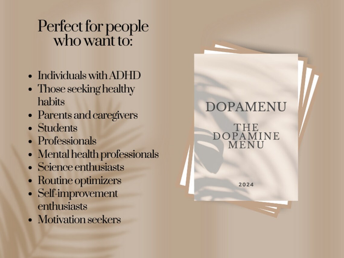Dopamenu Dopamine Menu 200 Task Ideas Included Aesthetic ADHD Dopamine ...